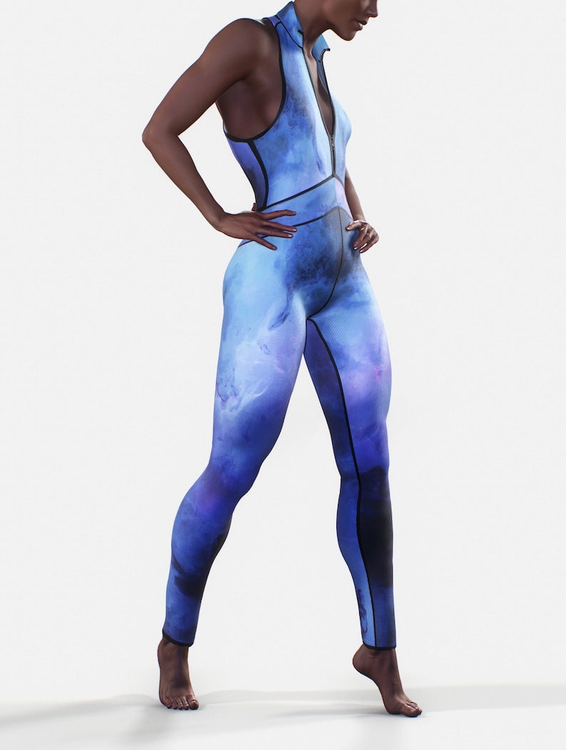 Cosmic Consciousness Shaping Unitard Celestial Printed - Etsy