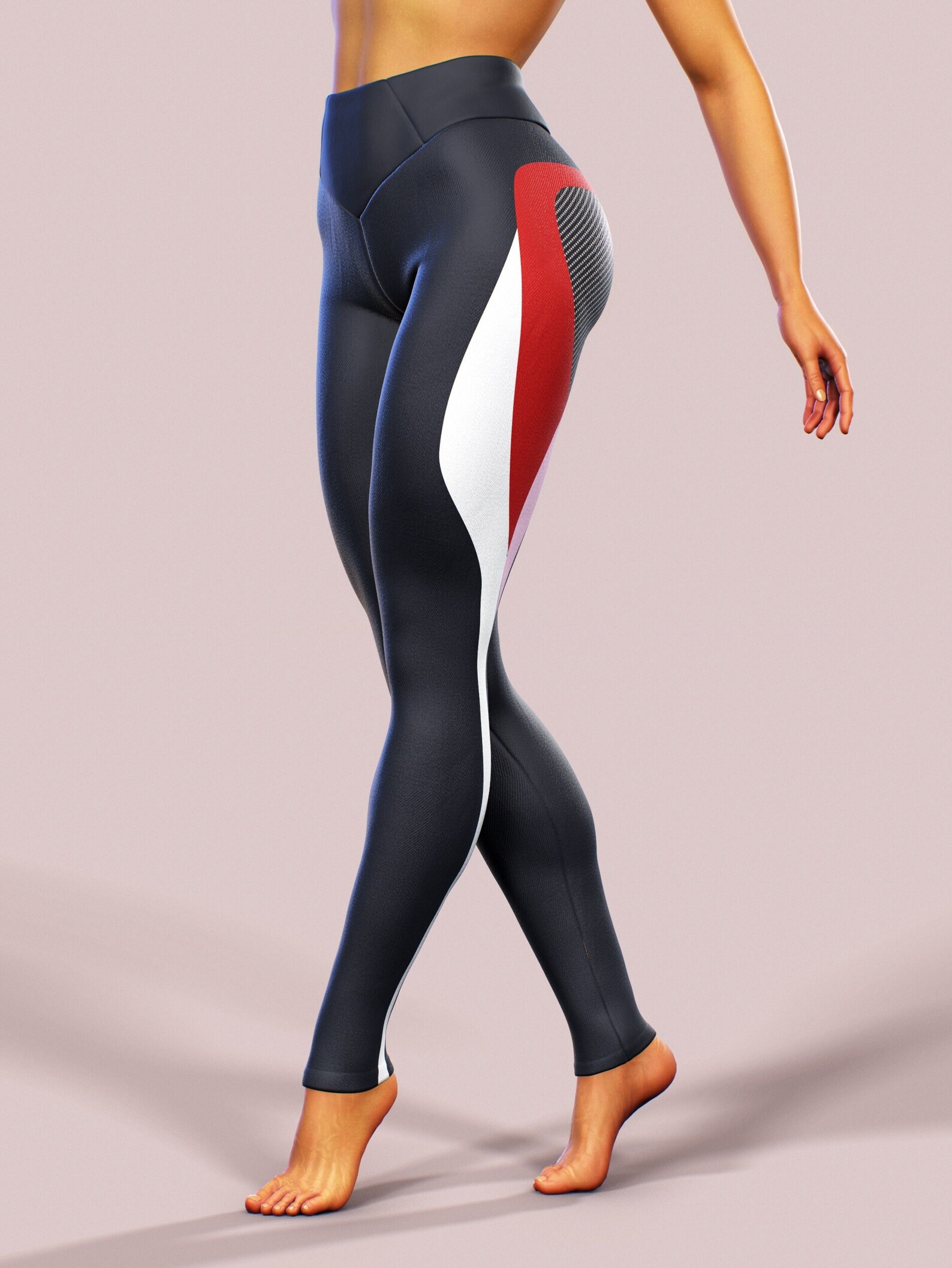 Shaping Leggings | Sports Apparel Activewear Printed Grey Yoga Pants ...