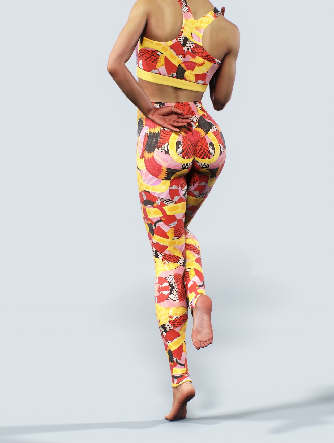 Coral Snake Sports Bra | Jungle Pattern Cropped Top Women Sportswear ...