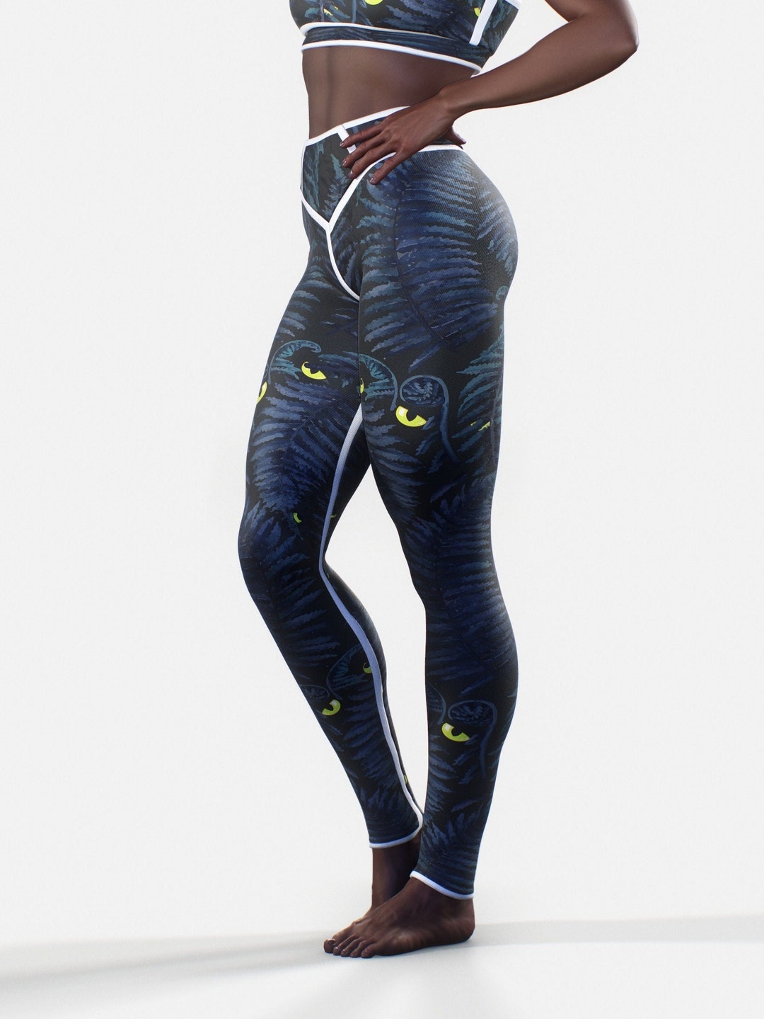 Dark Forest Shaping Leggings | Halloween Creepy Eyes Printed Clothing ...