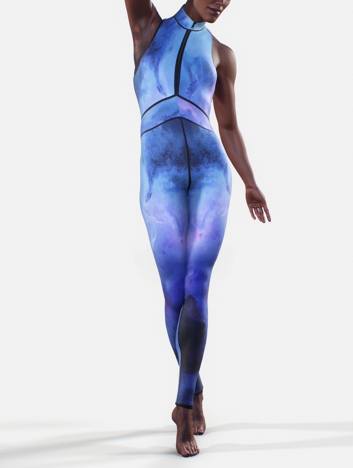Cosmic Consciousness Shaping Unitard Celestial Printed - Etsy