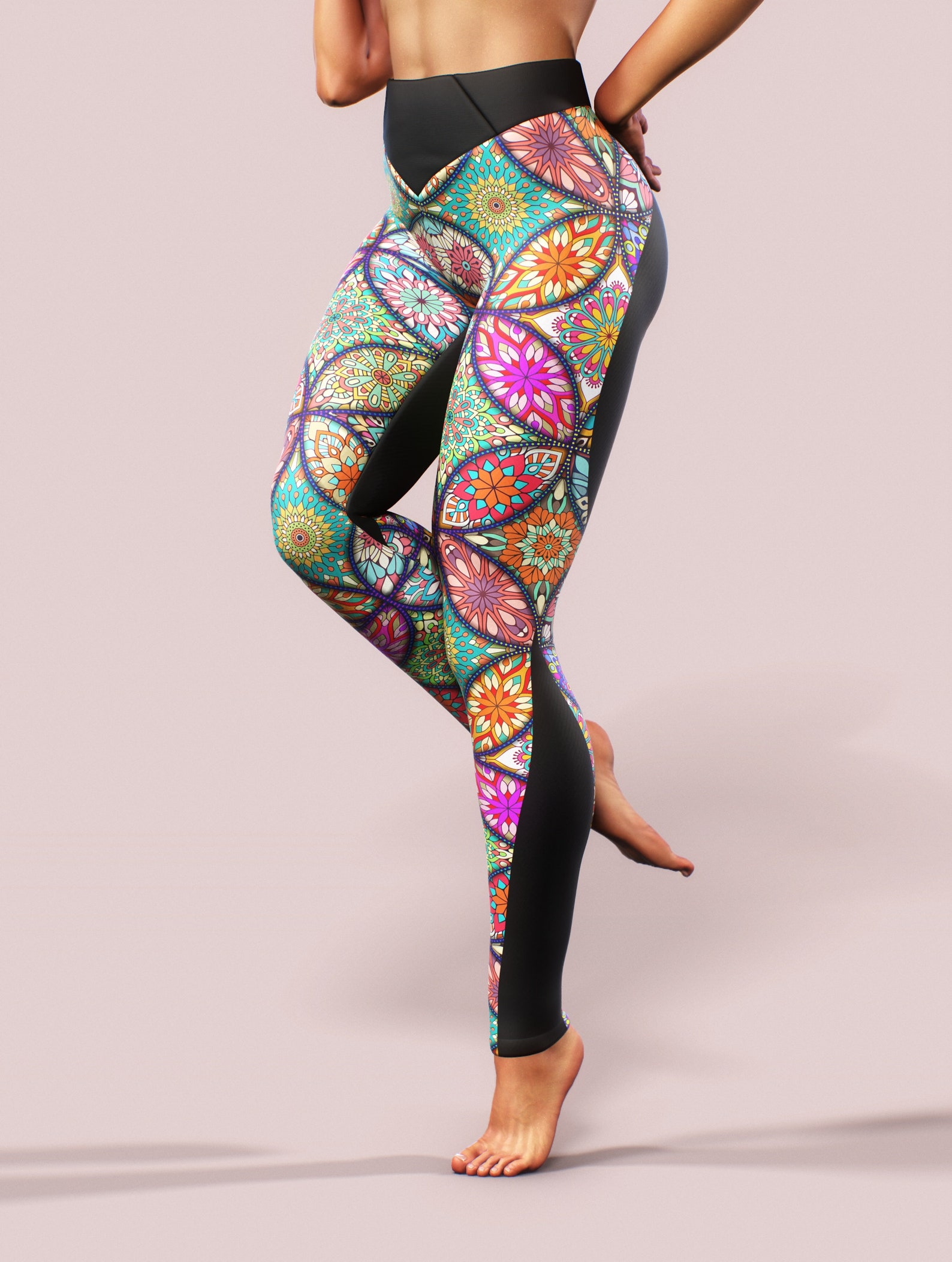 Mandala Yoga Pants Workout Women Activewear Gym Fitness | Etsy