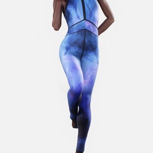 Cosmic Consciousness Shaping Unitard | Celestial Printed Bodysuit Women ...