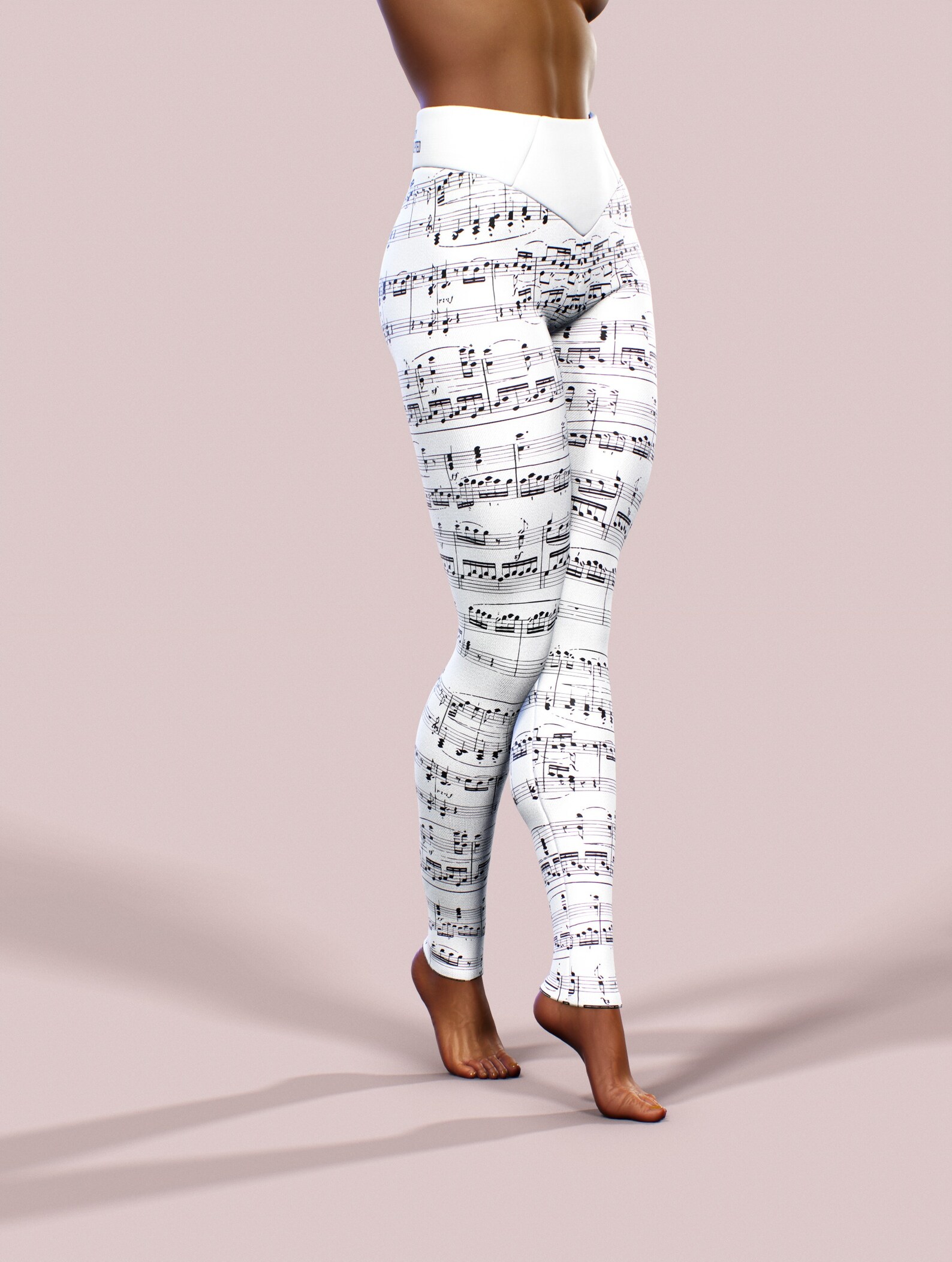 Classical Music Notes Leggings Beethoven Sonate Note Signs | Etsy