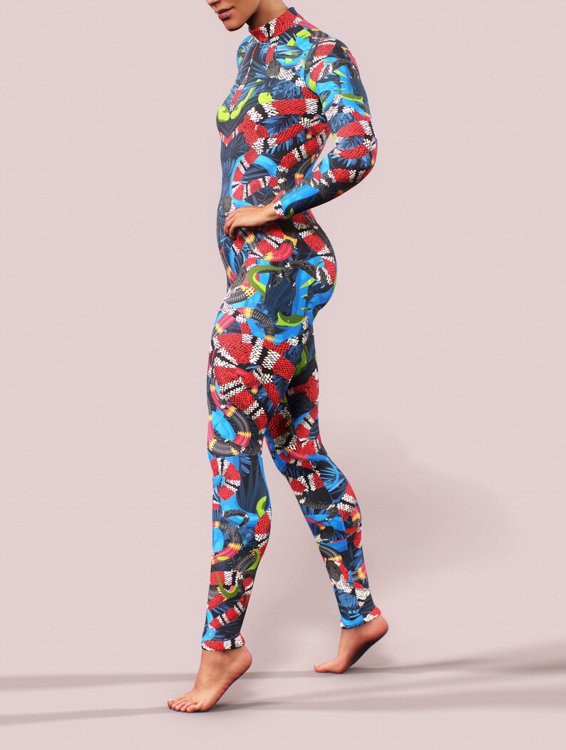 Snakes Workout Clothing Gym Bodysuit Reptile Catsuit Unitard - Etsy