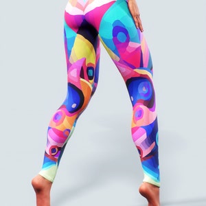 Abstract Art Leggings | Women Illusion Activewear, Shaping Psychedelic ...