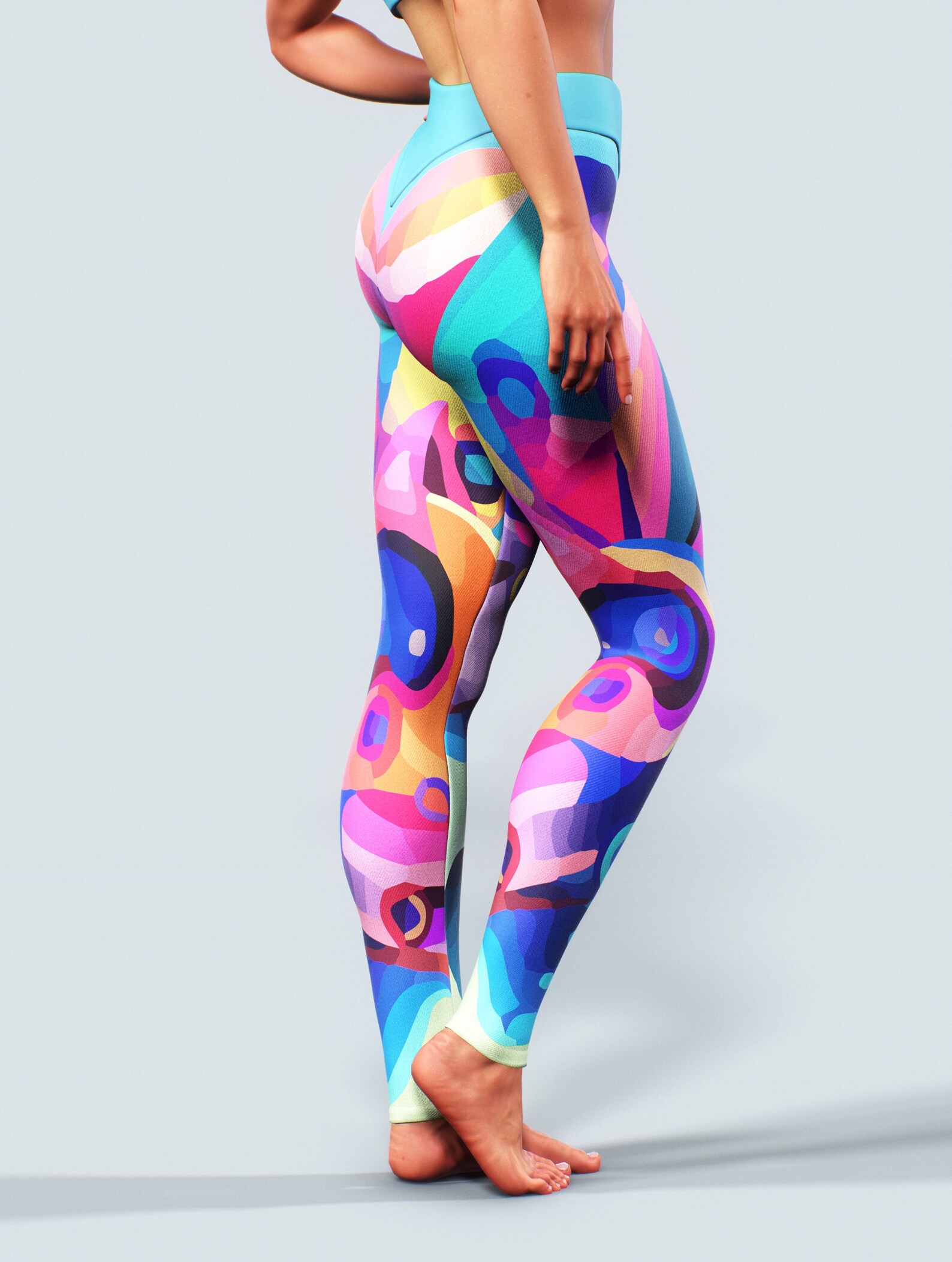 Abstract Art Leggings | Women Illusion Activewear, Shaping Psychedelic ...