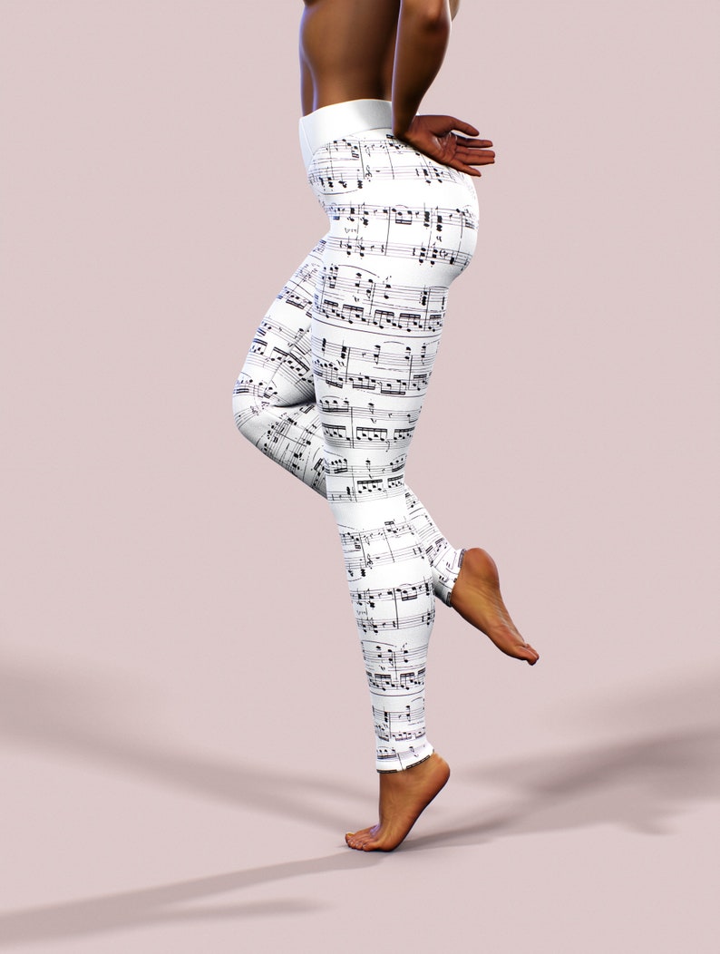 Classical Music Notes Leggings Beethoven Sonate Note Signs - Etsy