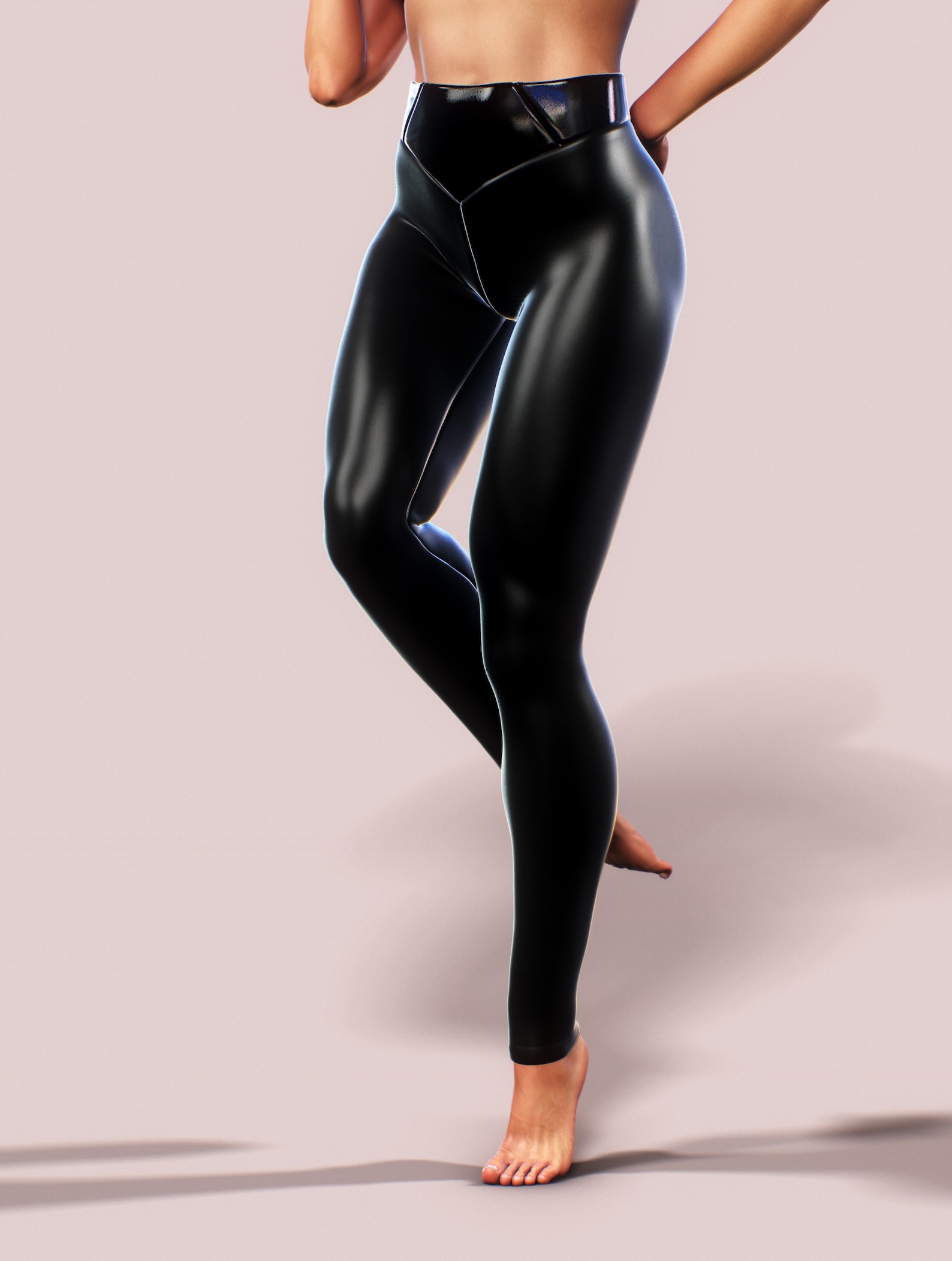 Mixed Leather Latex Leggings Black Bdsm Yoga Pants Women Etsy Uk