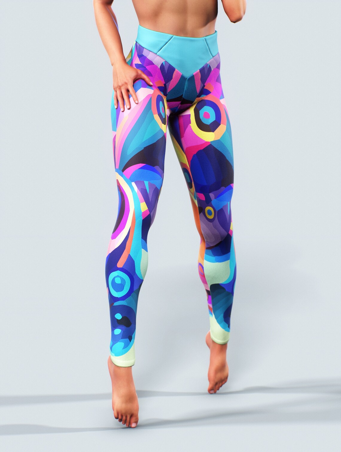 Abstract Art Leggings | Women Illusion Activewear, Shaping Psychedelic ...