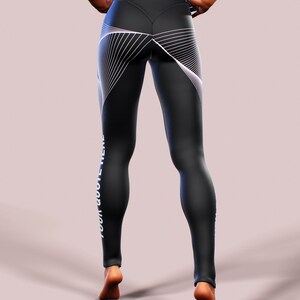 Personalised Valentine's Gift Women Leggings Font Text Name Quote ...