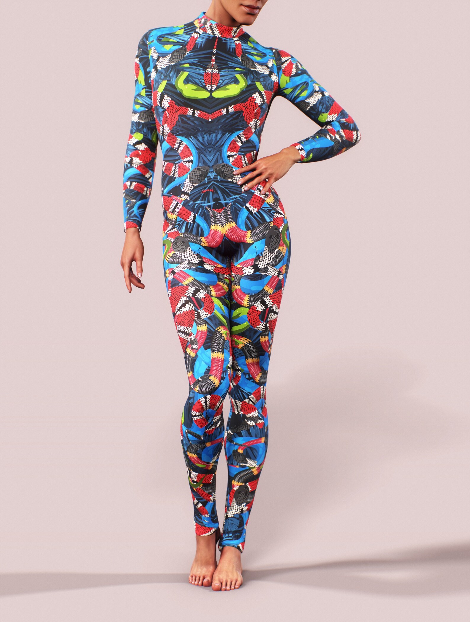 Snakes Workout Clothing Gym Bodysuit Reptile Catsuit Unitard - Etsy