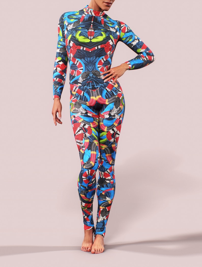 Snakes Workout Clothing Gym Bodysuit Reptile Catsuit Unitard - Etsy