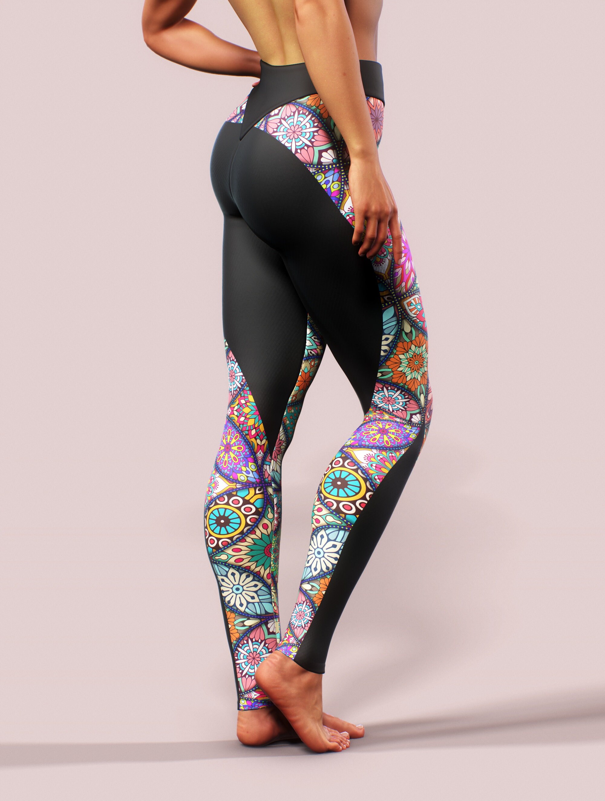 Mandala Yoga Pants Workout Women Activewear Gym Fitness | Etsy