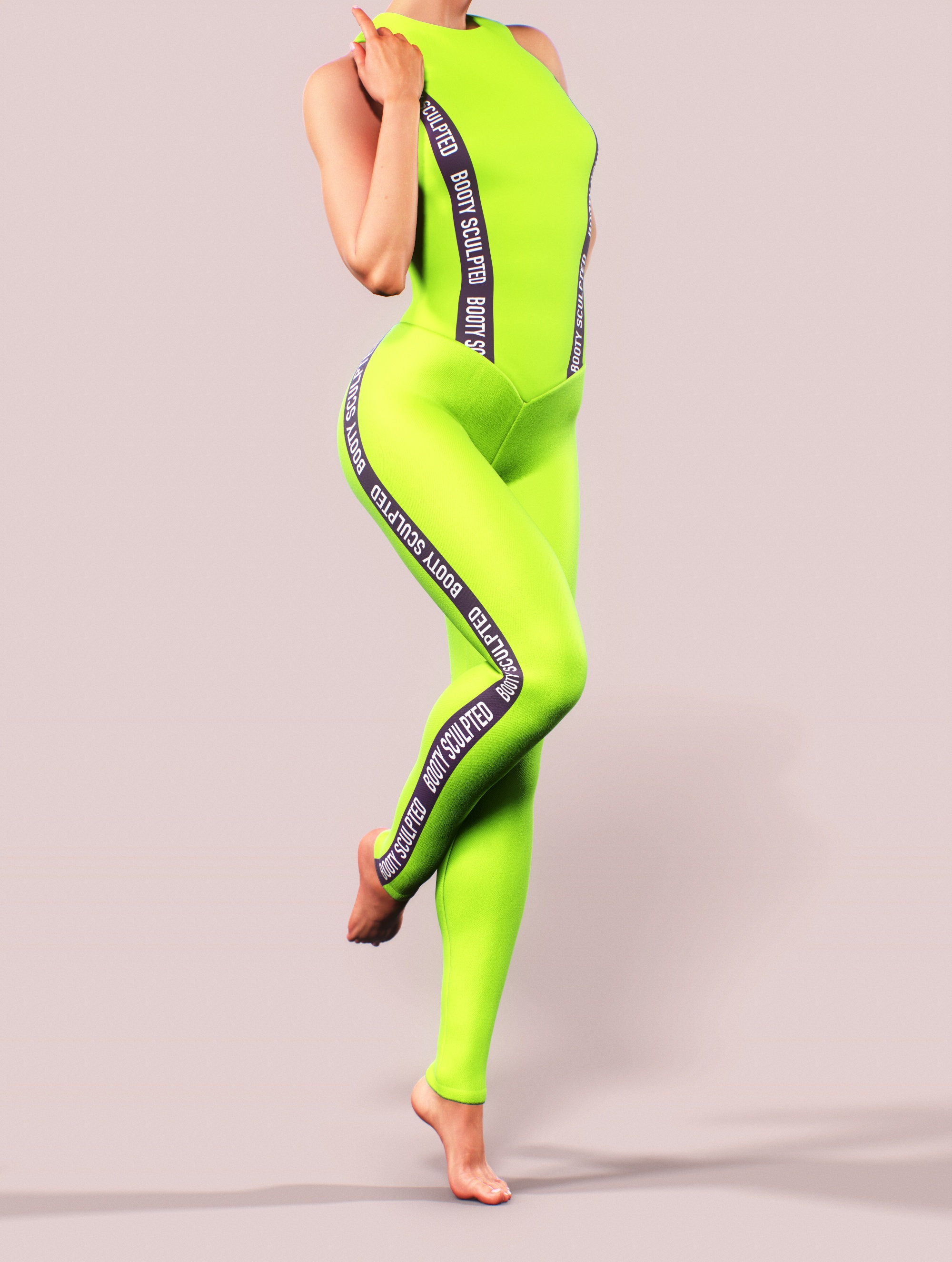 Booty Sculpted Unitard Workout Catsuit Gym Bodysuit Sports | Etsy