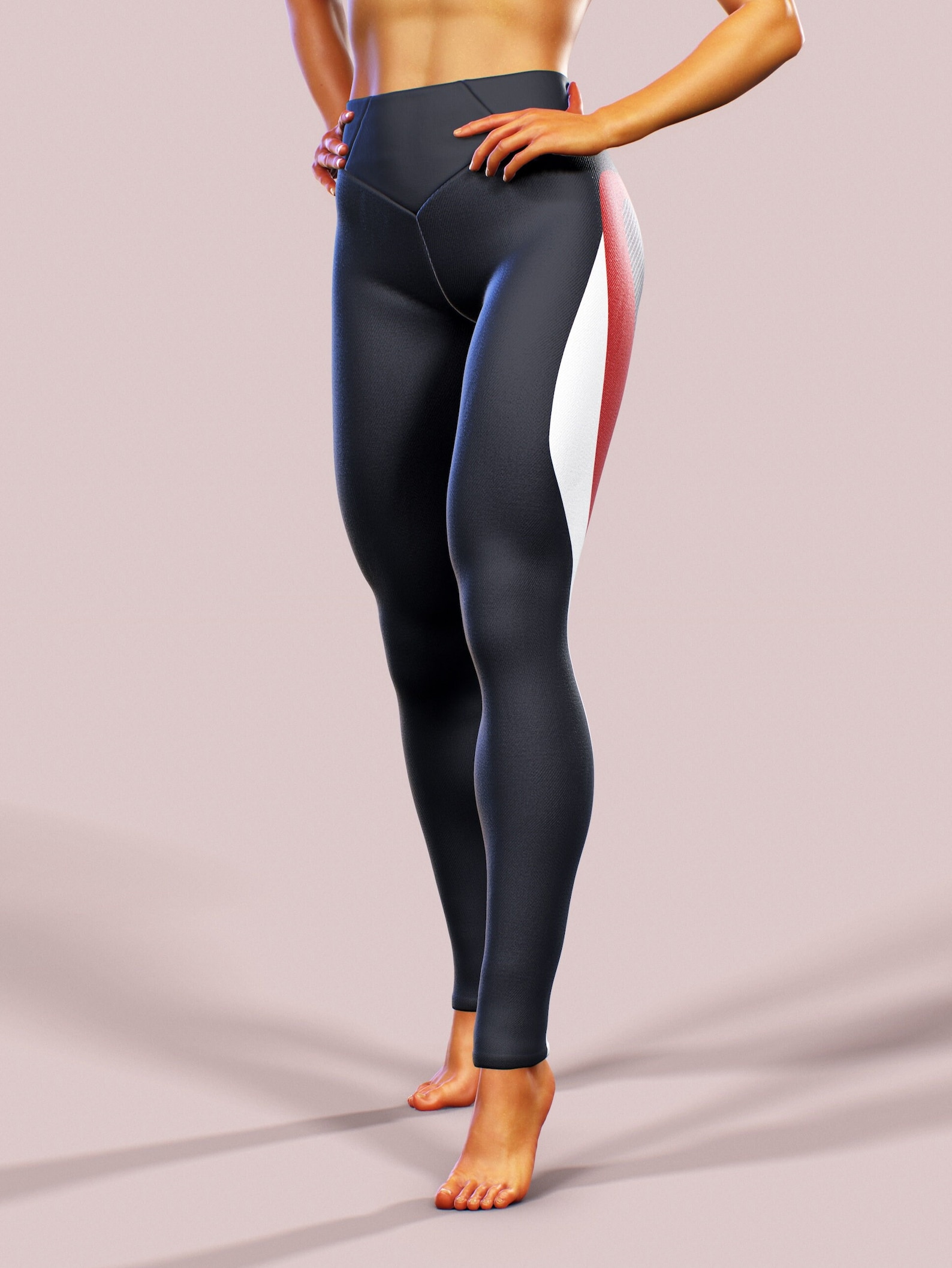 Shaping Leggings | Sports Apparel Activewear Printed Grey Yoga Pants ...