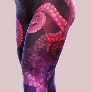Octopus Bodysuit Purple Women Workout Apparel Fitness Sea Ocean ...