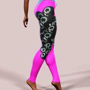Psy Printed Leggings Eye Psychedelic Crazy Yoga Pants Gym Tights ...