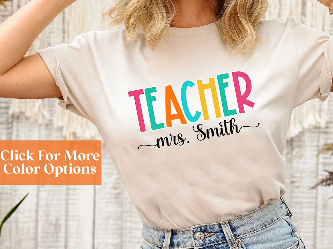 Custom Teacher Shirt, Teacher Team Shirts, Personalized School Shirt ...