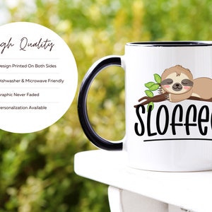 Sloffee Mug, Sloth Gifts, Funny Coffee Mug, Sloth Coffee Cup, Sloth ...