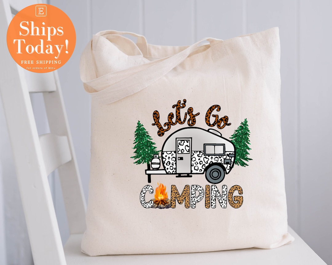 Camping Gift, Camping Tote Bag, Camping Gear, Camping Bag, Happy Camper ...