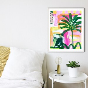 Printable Palm Tree Wall Art, Instant Download, Coastal Tropical ...
