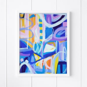 Abstract Printable Art, Modern Wall Decor, Mid-century Painting ...