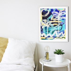 Printable Palm Tree Wall Art, Instant Download, Coastal Tropical ...