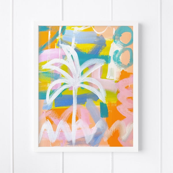 Abstract Palm Tree Prints - Etsy