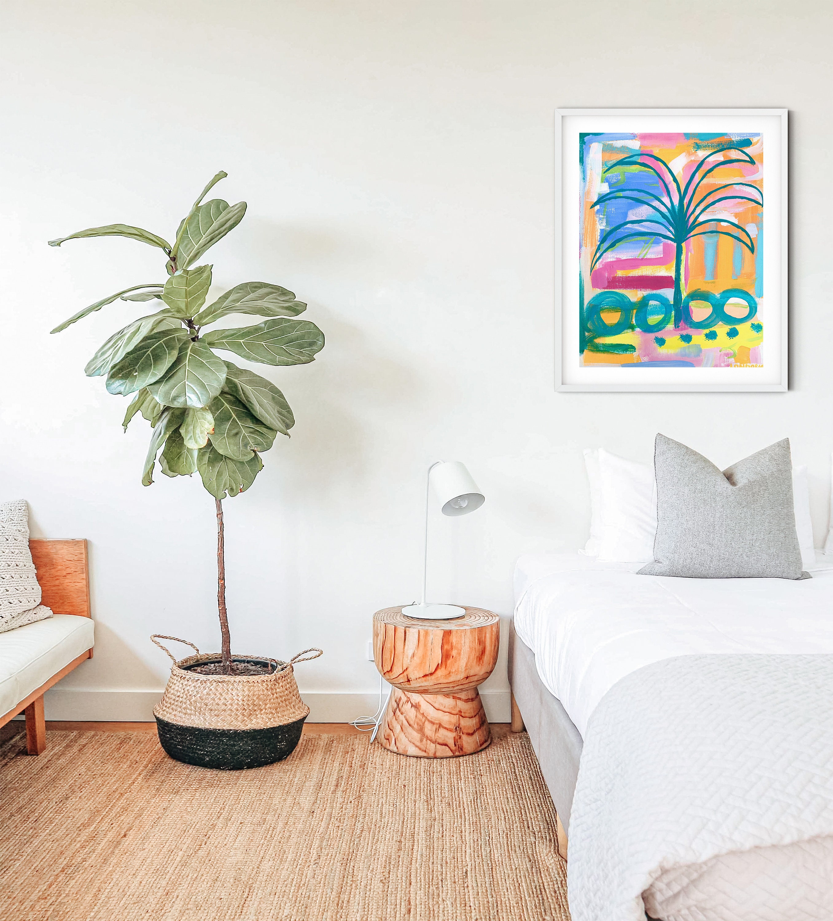 Printable Palm Tree Wall Art, Instant Download, Coastal Tropical ...