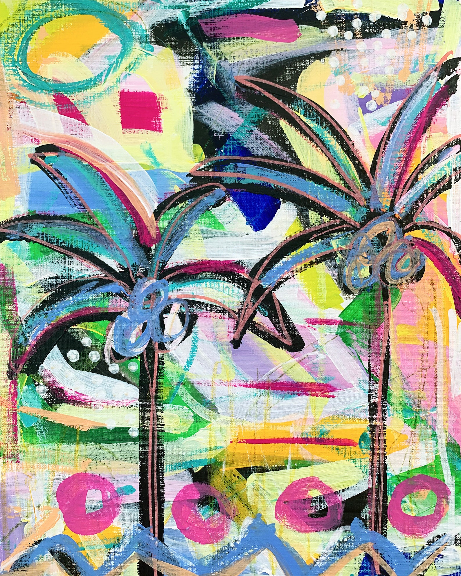 Printable Palm Tree Wall Art, Instant Download, Coastal Tropical ...