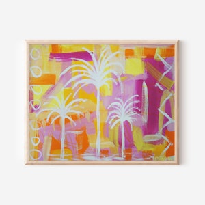 Printable Palm Tree Wall Art, Instant Download, Coastal Tropical ...