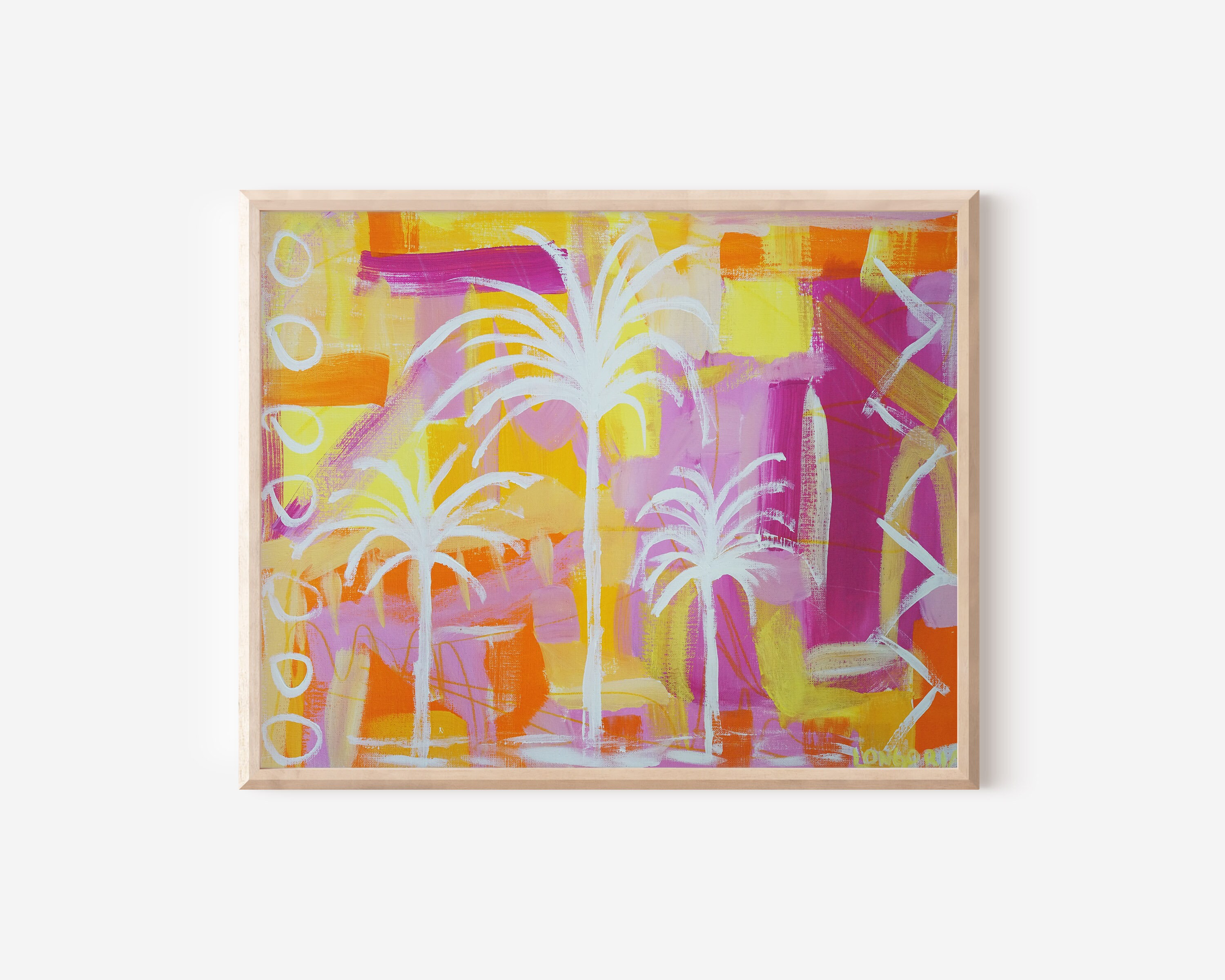 Printable Palm Tree Wall Art, Instant Download, Coastal Tropical ...