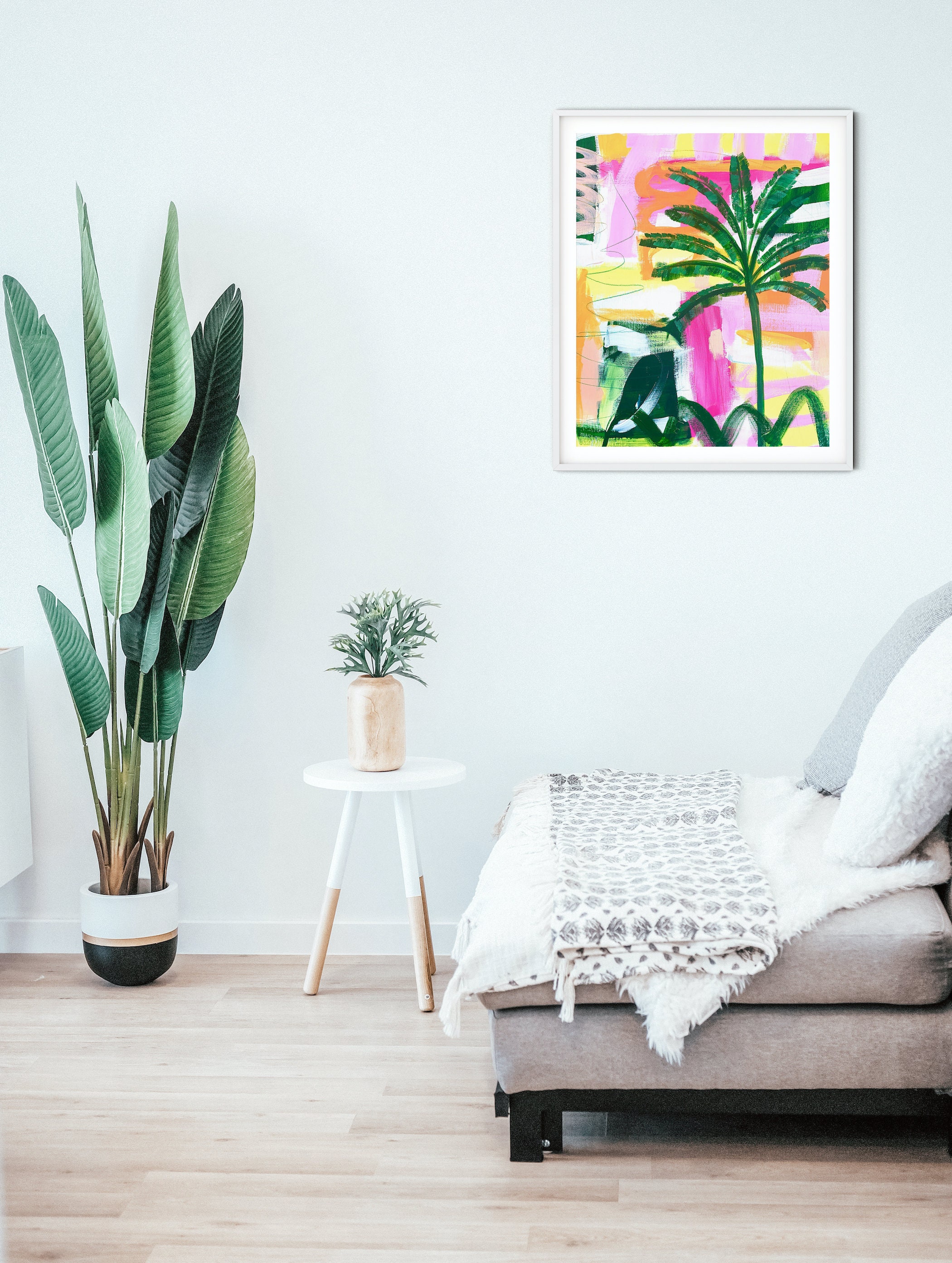 Printable Palm Tree Wall Art, Instant Download, Coastal Tropical ...