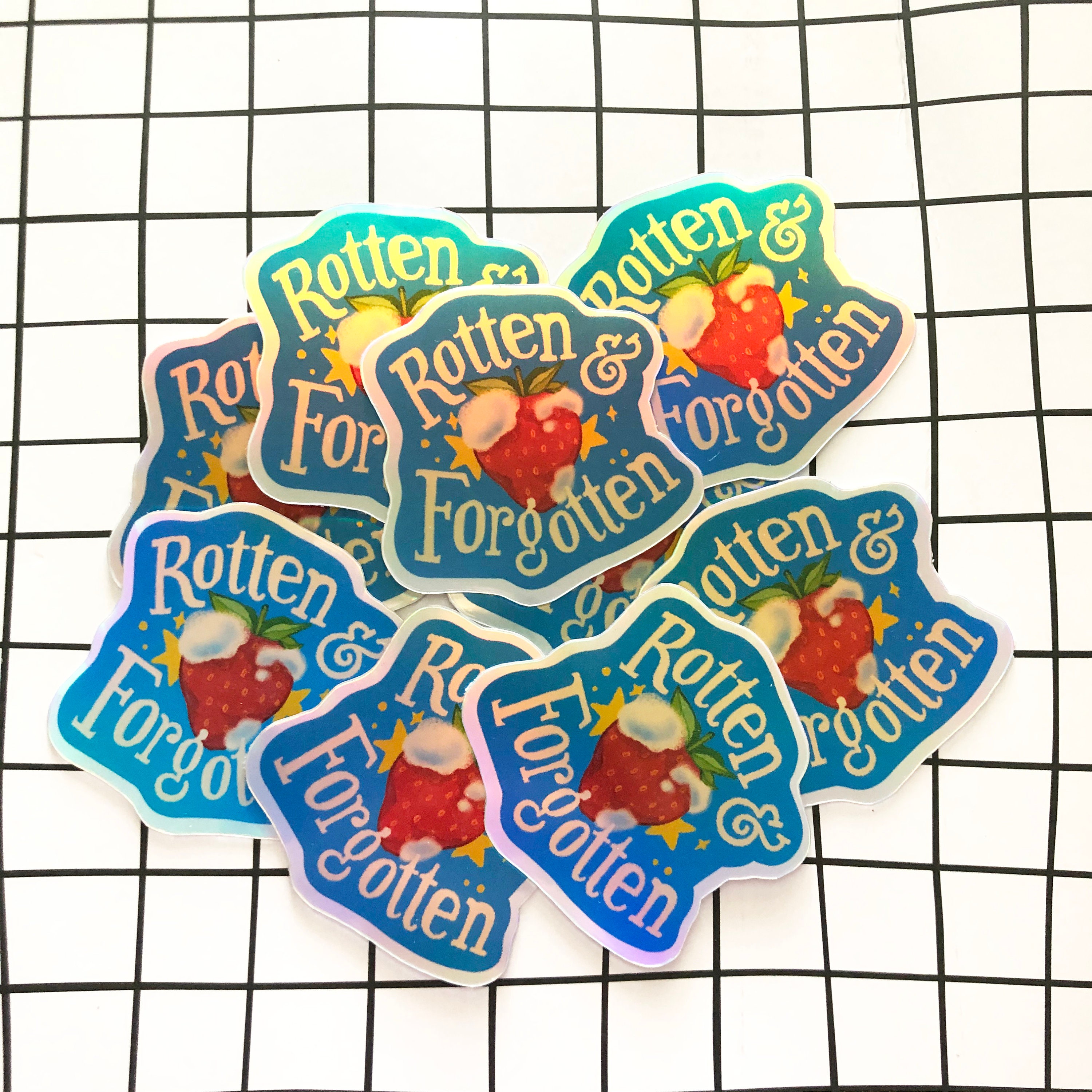 Holographic Rotten and Forgotten Die Cut Laptop Notebook Fruit - Etsy