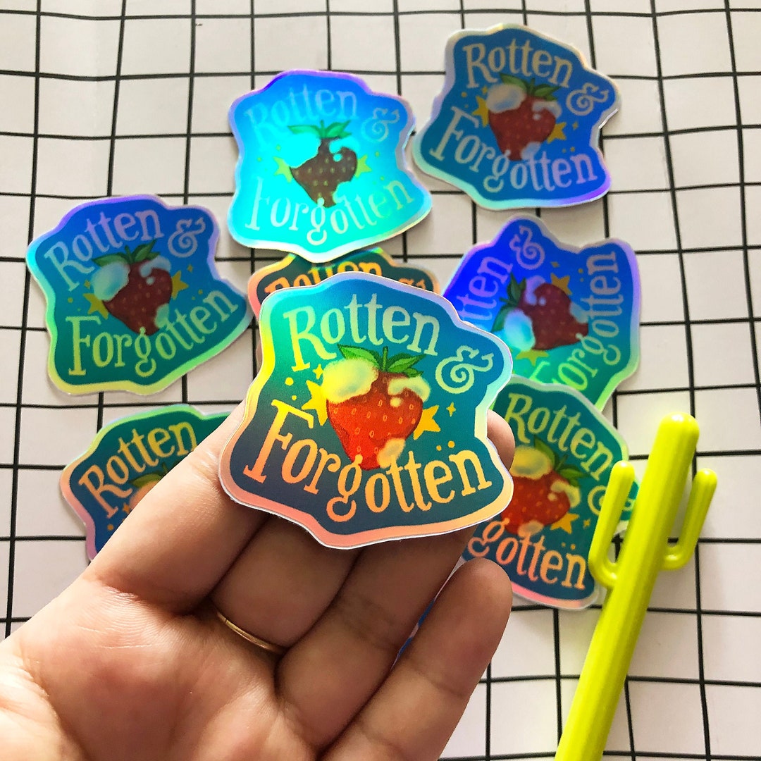 Holographic Rotten and Forgotten Die Cut Laptop Notebook Fruit ...