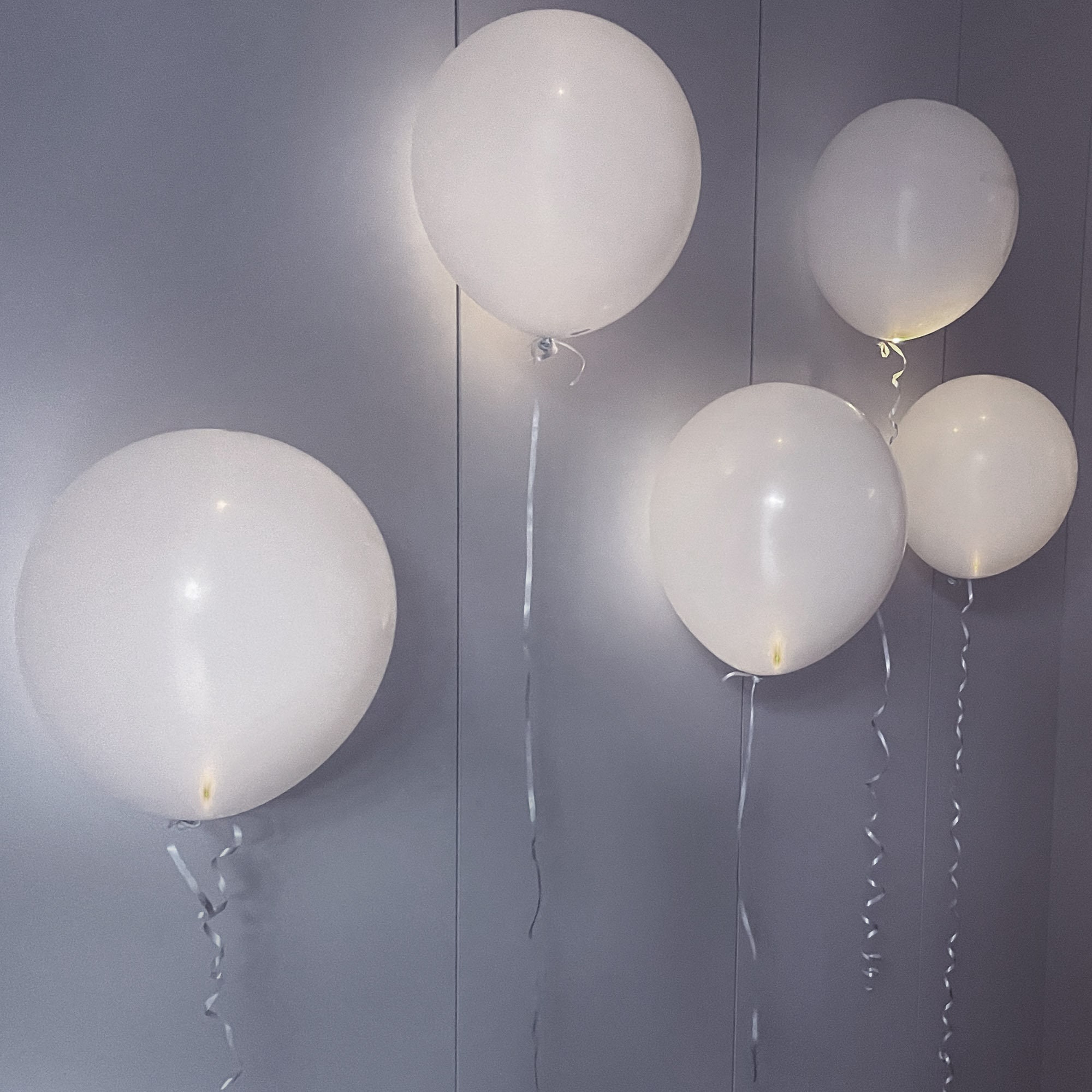 50pc-white LED Balloons Balloon With Lights Great for - Etsy