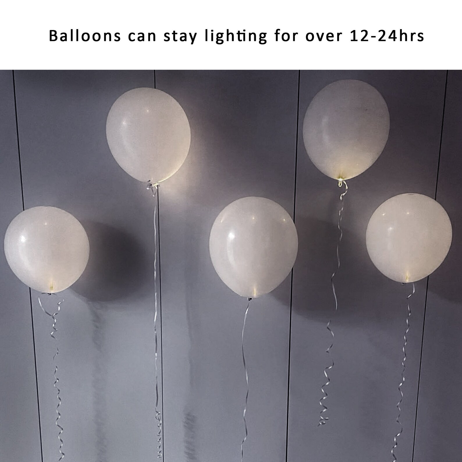 50pc-white LED Balloons Balloon With Lights Great for - Etsy
