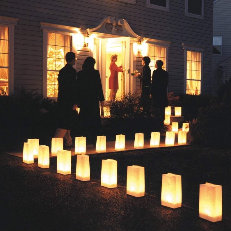Led Luminaria 50pc Light up Luminaries Warm White Luminary - Etsy