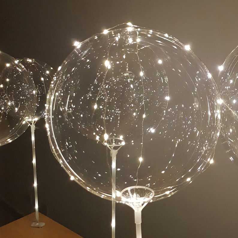 LED Table Balloon Kit, Lights, Party Decorations (6-pack) - Etsy