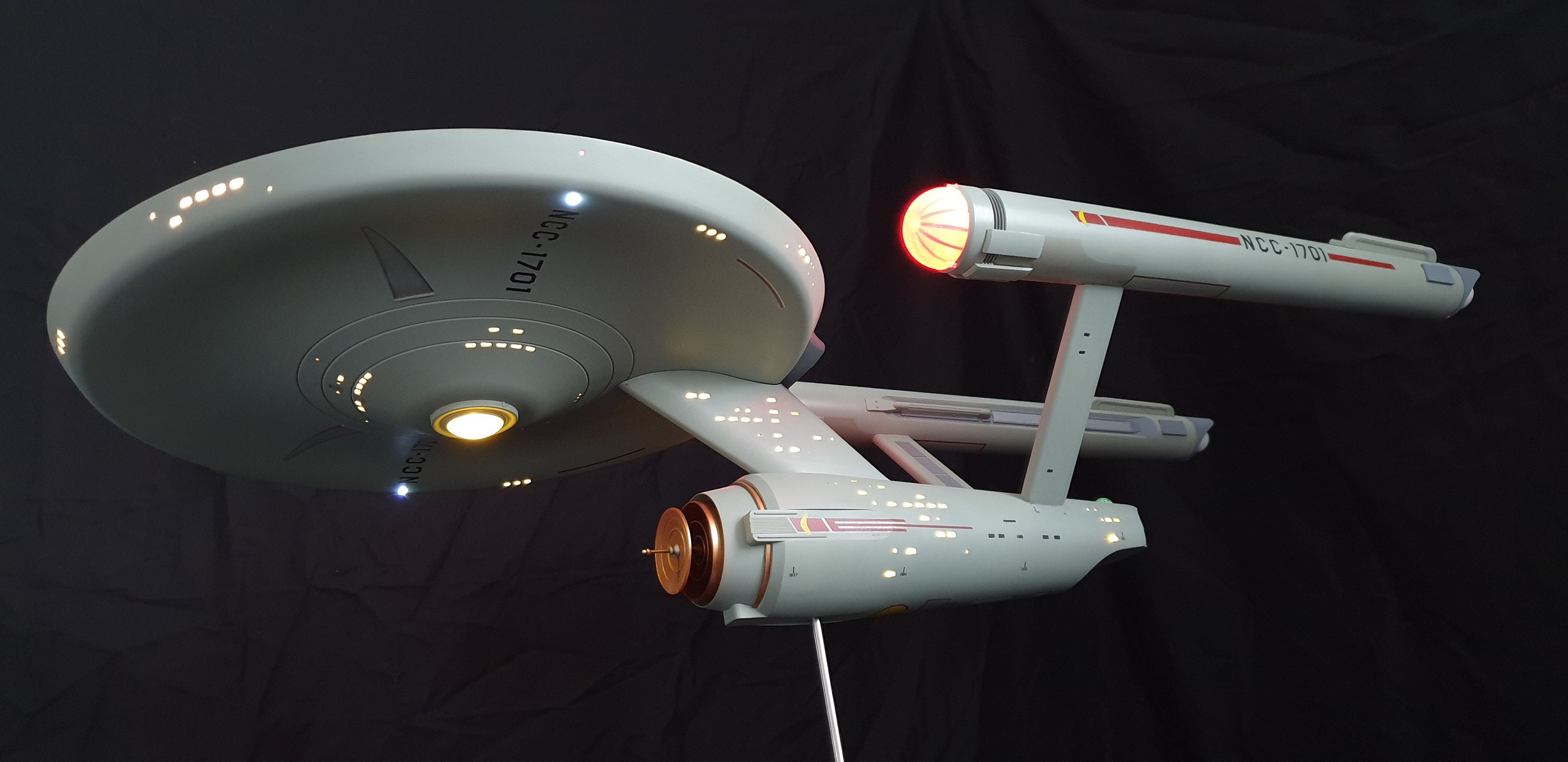 Star Trek Enterprise TOS 1/350 Pro Built Model With Full - Etsy