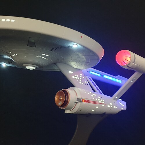 Star Trek Enterprise TOS 1/350 Pro Built Model With Full - Etsy