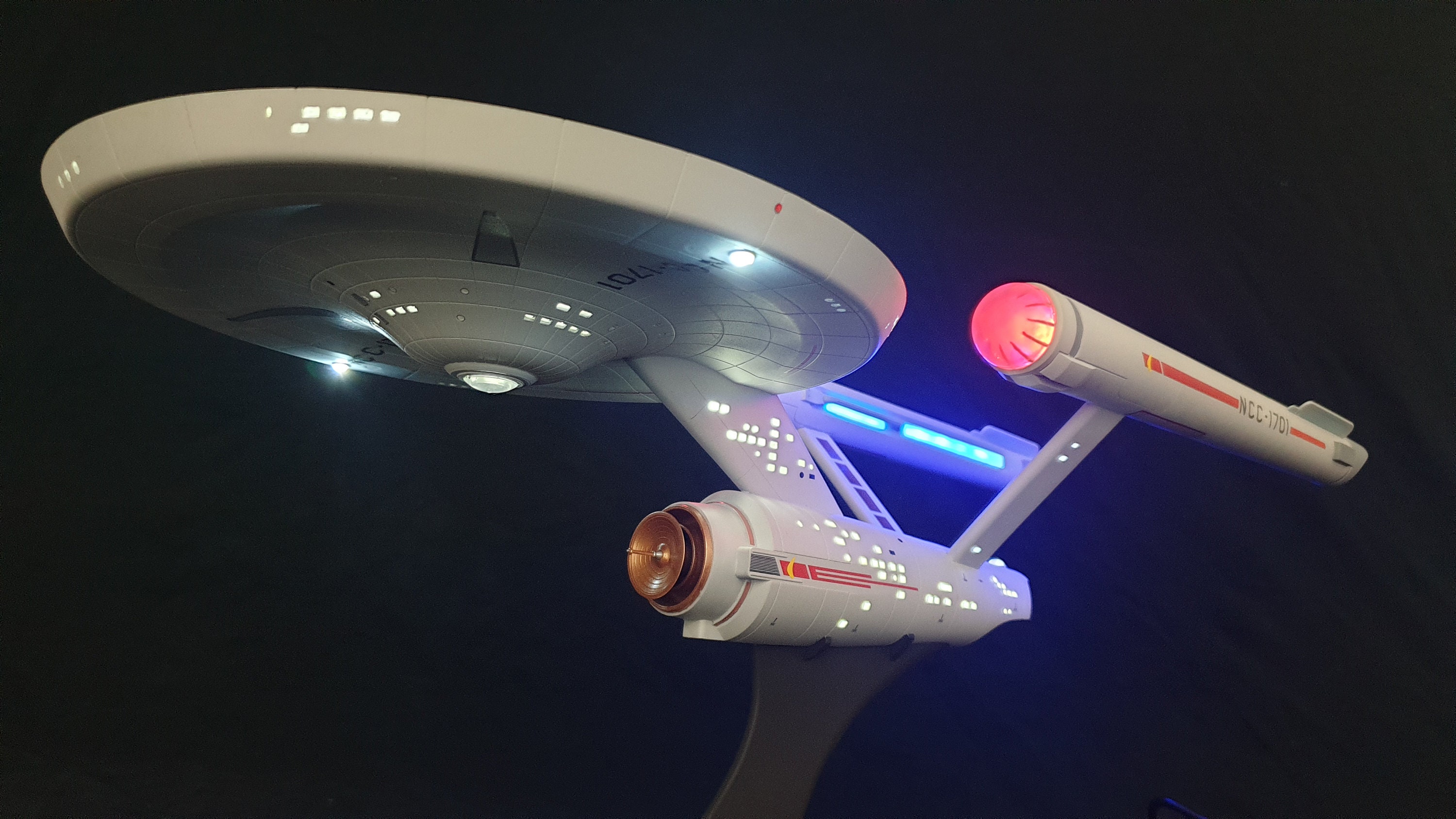 Star Trek Enterprise TOS 1/600 Pro Built Model With Full - Etsy