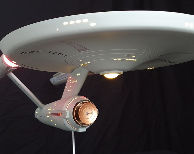 Star Trek Enterprise TOS 1/350 Pro Built Model With Full Lighting ...