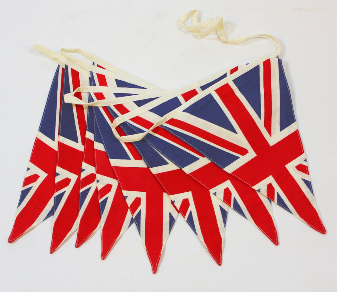 VE Day Vintage Union Jack Bunting 100% Cotton - Etsy