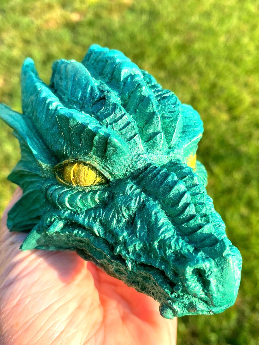 Green Dragon Orgonite, EMF Protection Orgone, Shungite Tower Buster ...