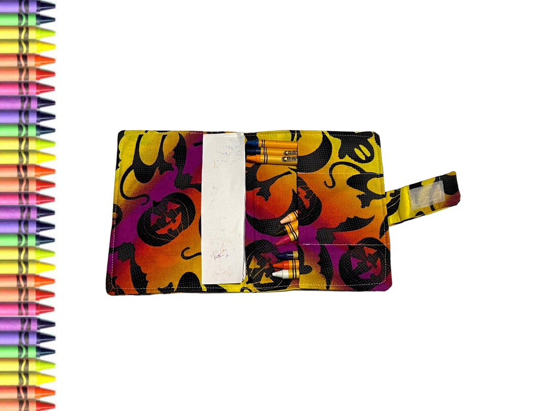 Halloween Travel Crayon Case, Paper and Crayons Includedback to School ...