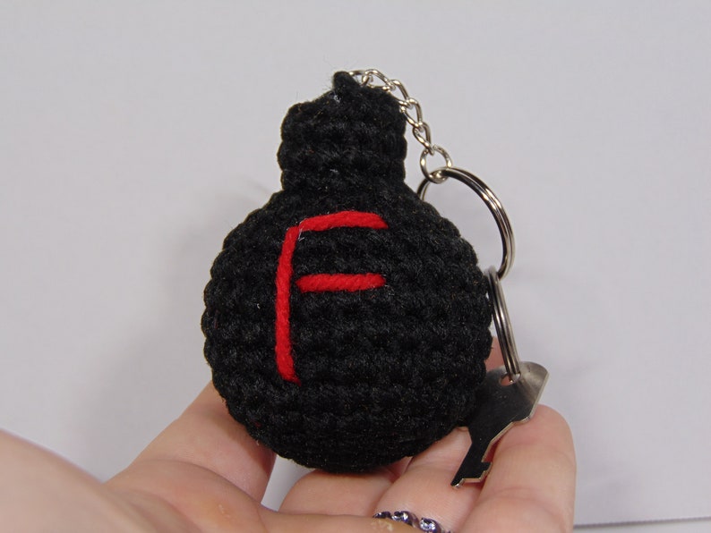 F Bomb Keychain Gag Gift Novelty Item Prank Gift Crochet F - Etsy