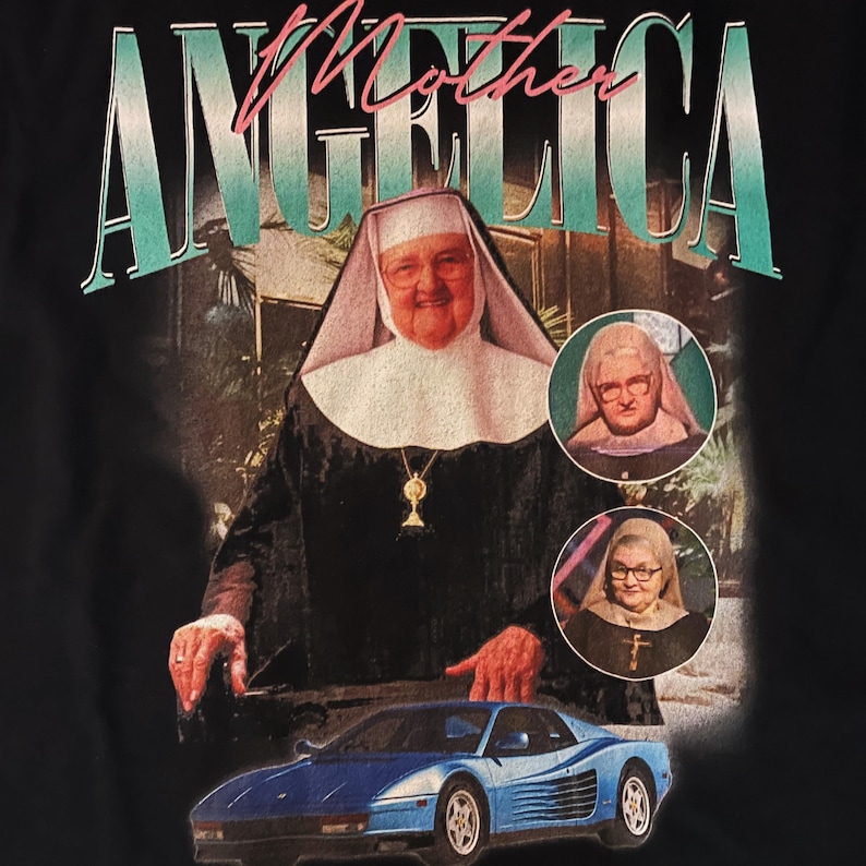 Mother Angelica, T-shirt, Tees, Catholic, 90s, Saintwave, EWTN, 90's ...