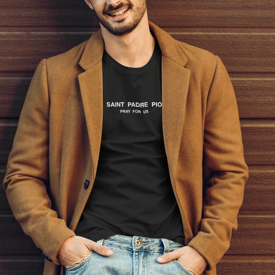 Saint Padre Pio Pray for Us - Saint Series - Unisex Tees - Etsy